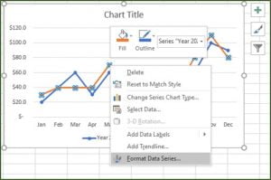 How to make a line graph in excel with multiple lines