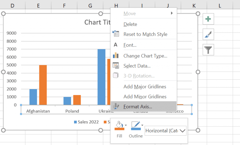How to change Axis labels in Excel Chart - A Complete Guide